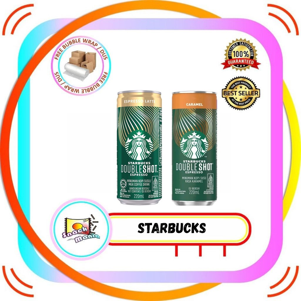 Jual Starbucks Double Shot Coffee Espresso | Caramel Can ~ 220 ml Kopi ...