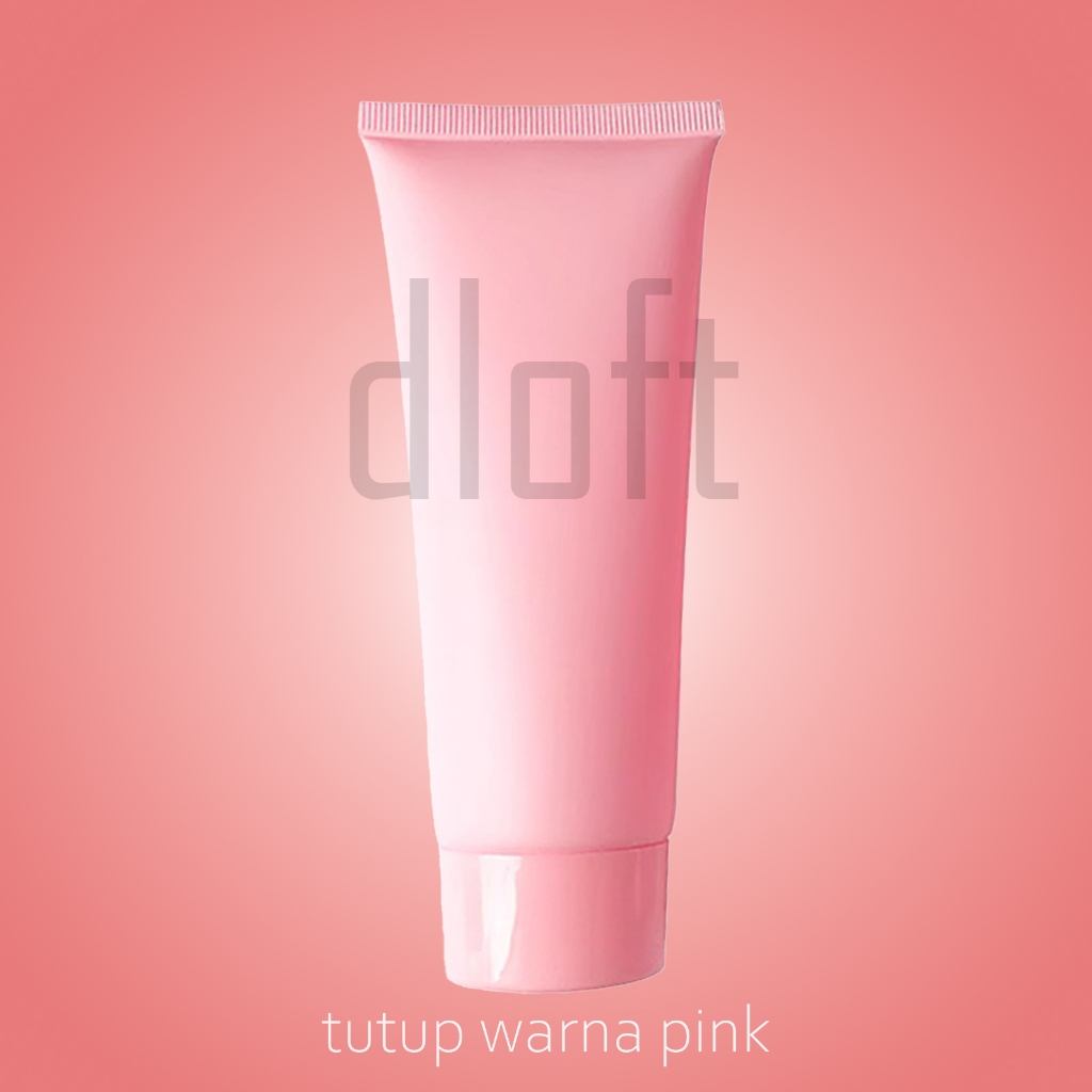 Jual 100ml Botol Soft Tube lotion/botol DOFF FROSTY Pink/botol skincare ...