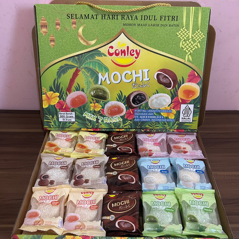 Jual Paket hampers Lebaran Mochi Conley Isi 30 pcs 7 rasa | Shopee ...