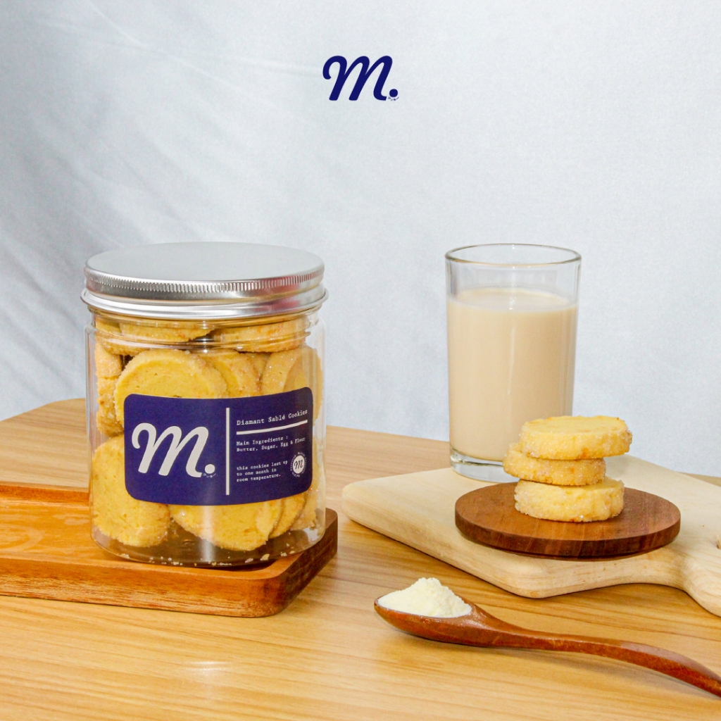 Jual Diamant Sable Cookies Milky Cheese - Premium French Butter Cookies ...
