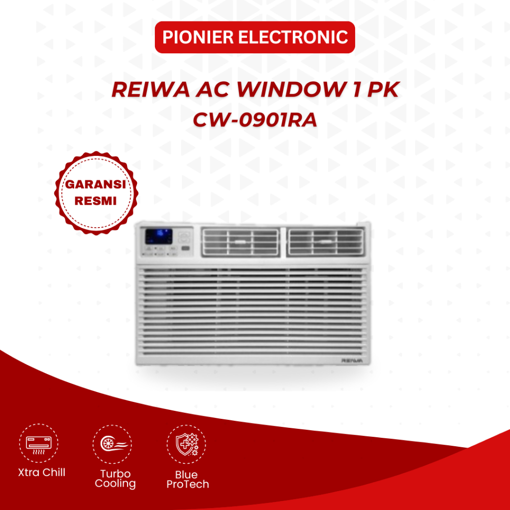 Jual [ GARANSI RESMI ] REIWA AC WINDOW 1 PK CW-0901RA praktis bisa ...