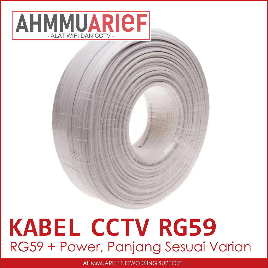 Jual KABEL PRECON KAMERA CCTV RG59 + POWER COAXIAL KOAKSIAL CAMERA CCTV ...