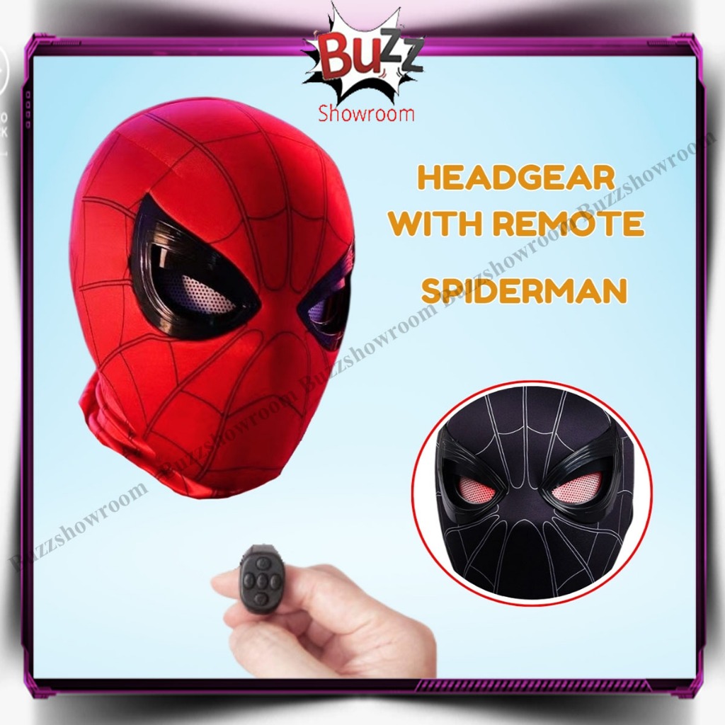 Jual Topeng Mask Spiderman Headgear Remote Superhero Cosplay Spider-Man ...