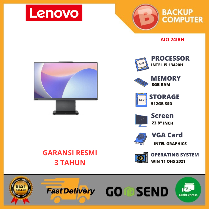 Jual LENOVO IDEACENTRE AIO 24IRH9 E0ID / DYID I5 13420H 8GB RAM ...