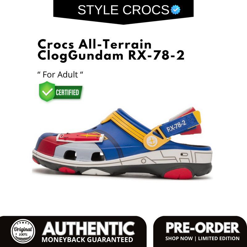 Jual Crocs All Terrain Clog Gundam RX-78-2 | Shopee Indonesia