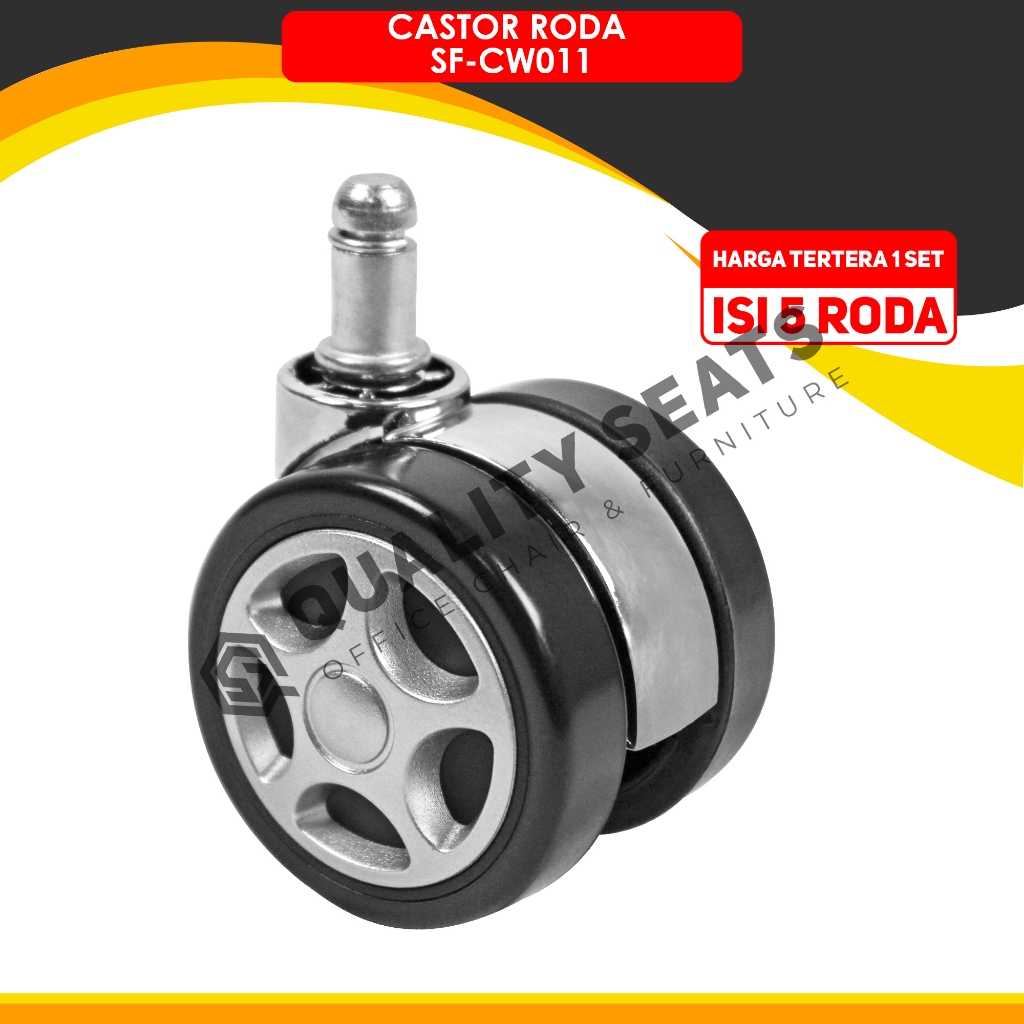 Jual Roda Kursi Kantor Castor Roda Tancap Kursi Gaming Direktur Staff Manager SF-CW011 | Shopee ...