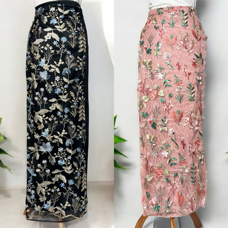 Jual Rok Lilit Motif Bunga Terbaru | Kain Lilit Wanita Elegan dan Modis ...