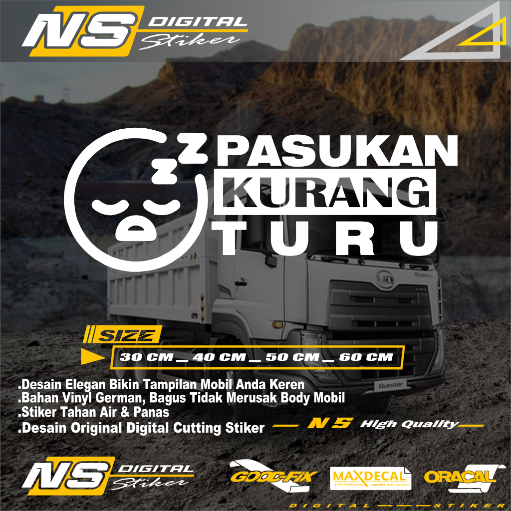 Jual Stiker Mobil Variasi Kaca Bodi Samping Kata Kata Truk Canter Pick ...