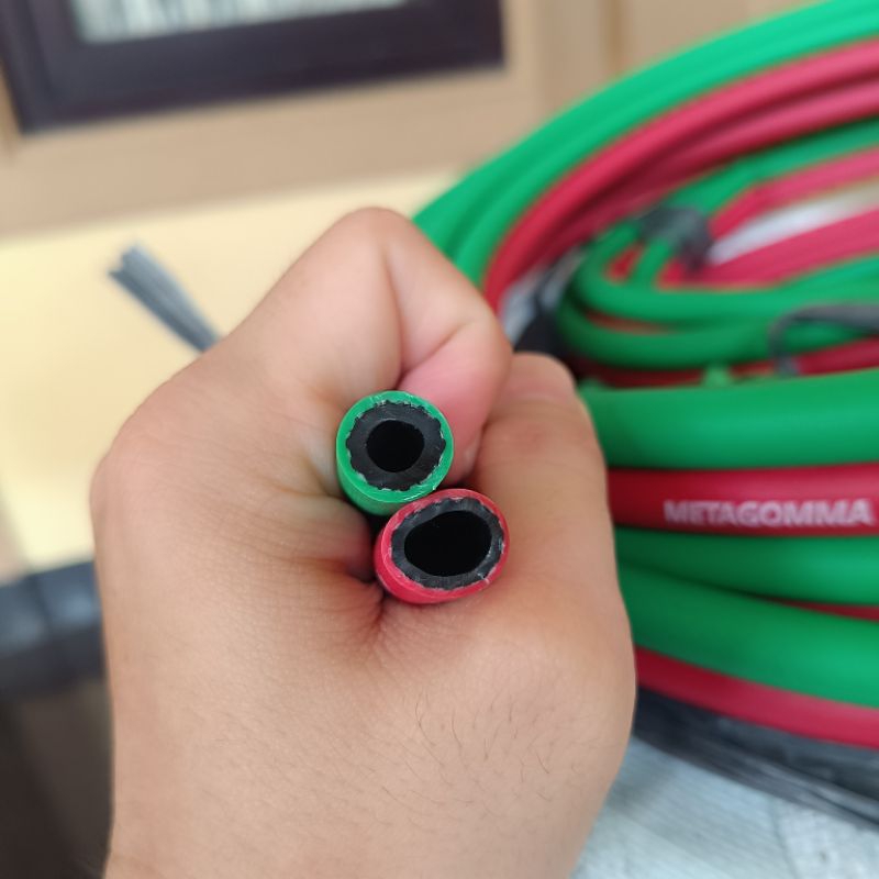 Jual 1 Rol Selang Double Metagoma Selang Las Double 100 Meter Utuh 1 ...