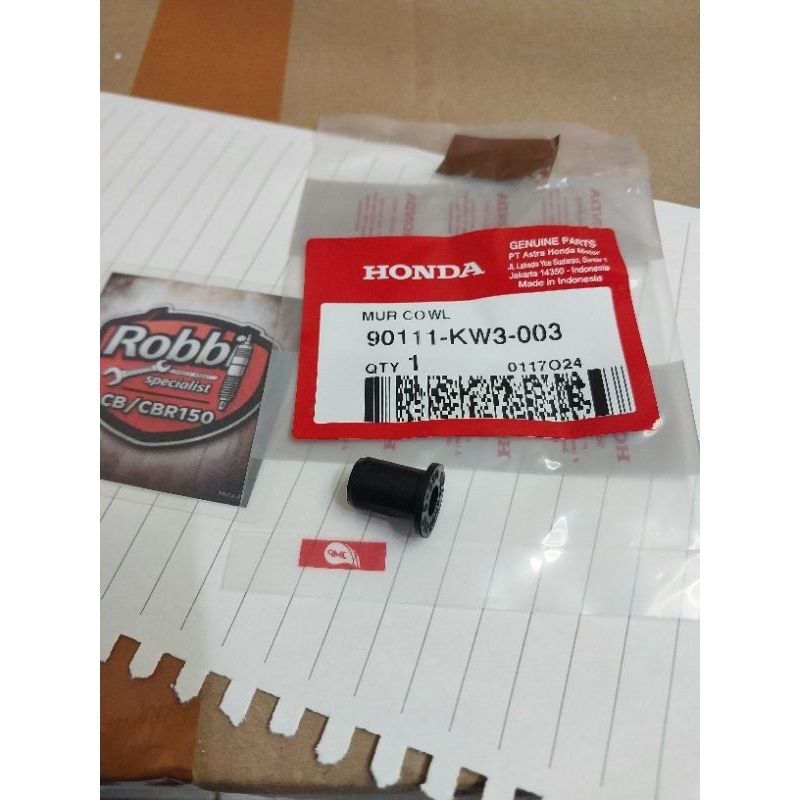 Jual 90111-KW3-003 Nut Cowl Setting Mur Dudukan Visor New CB150R CBR150R Led Facelift Original ...