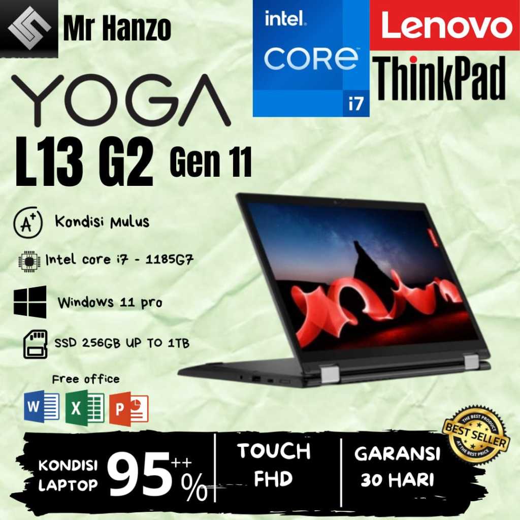 Jual Lenovo thinkpad L13 yoga G2 core i7 gen11 | RAM 16GB | SSD 1TB | 14inc | Shopee Indonesia