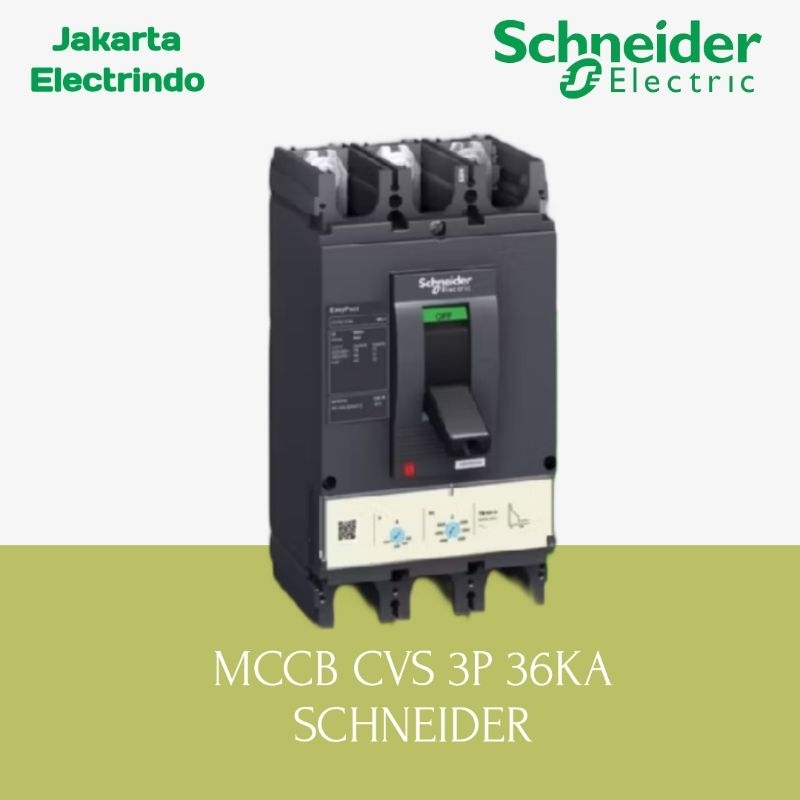 Jual MCCB 3P Schneider CVS100F 25A 32A 40A 50A 80A 63A 100A 3PHASE 36KA original | Shopee Indonesia