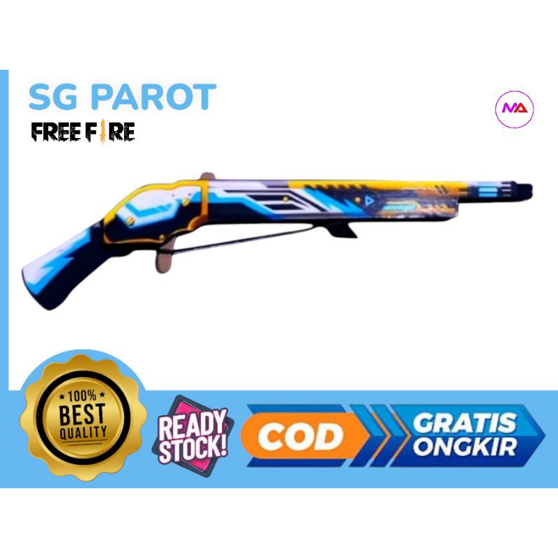 Jual MAINAN KAYU FF TEMBAKAN KARET SG PAROT VIRAL 2025 | Shopee Indonesia