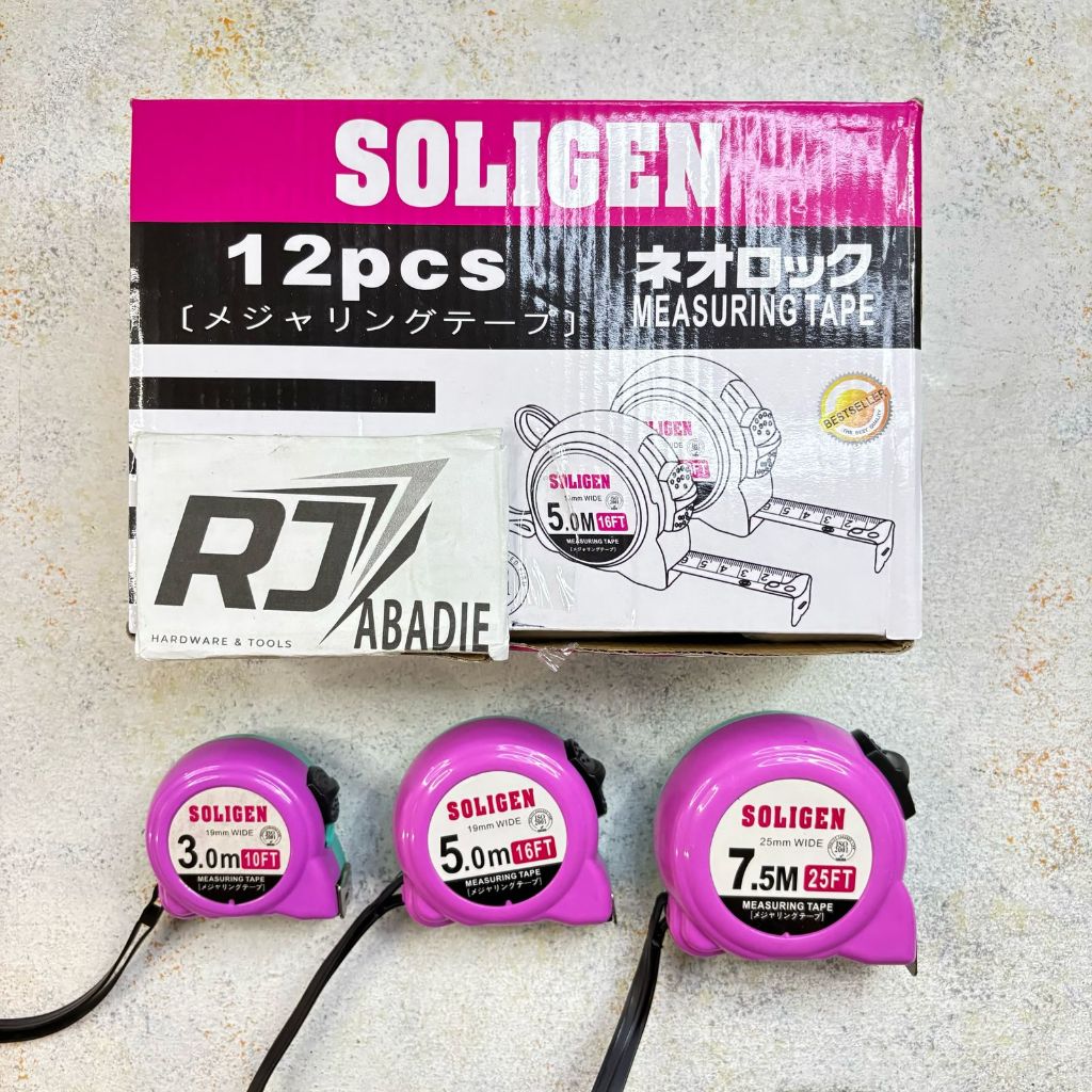 Jual Meteran Acrylic Measuring Tape Soligen 3M 5M 7.5M | Shopee Indonesia