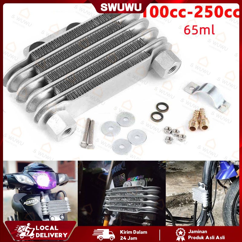 Jual 5 Row Universal Engine Oil Cooler Cooling Radiator Replacement for ...