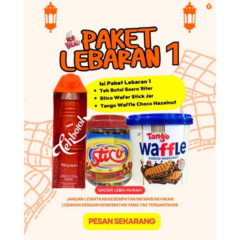 Jual PAKET LEBARAN 1 TOKO INUX DAPAT WAFFLE TANGO CHOCO HAZELNUT STICO ...