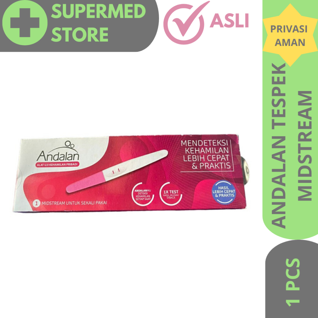 Jual Andalan Tespek Midstream / Alat Uji Kehamilan Test Pack Andalan ...