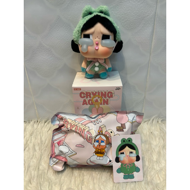 Jual popmart cry baby crying again selected MASIH SEALED (warna hijau ...