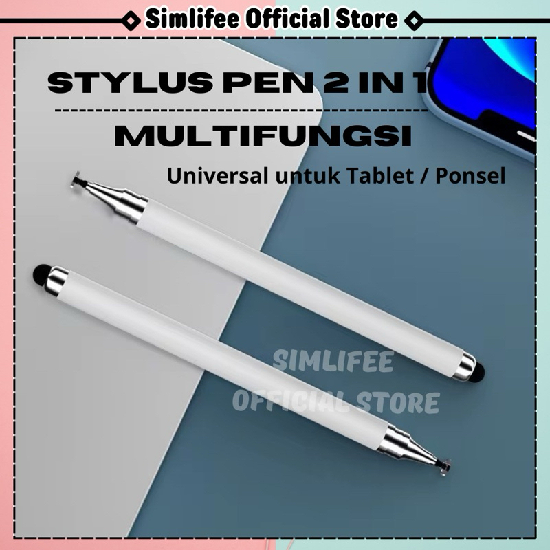 Jual Stylus Pen 2in1 Universal Drawing Pen For iPad Android Phone ...