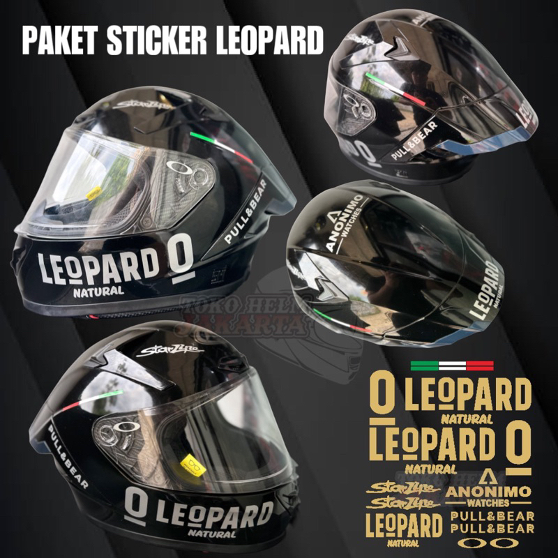 Jual Sticker Cutting Helm Leopard SET/Sticker Helm Leopard | Shopee ...