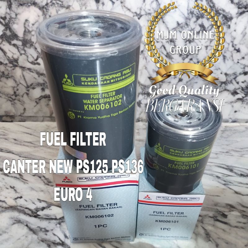 Jual FUEL FILTER SARINGAN SOLAR CANTER NEW PS125 PS136 TURBO EURO 4 2PC ...