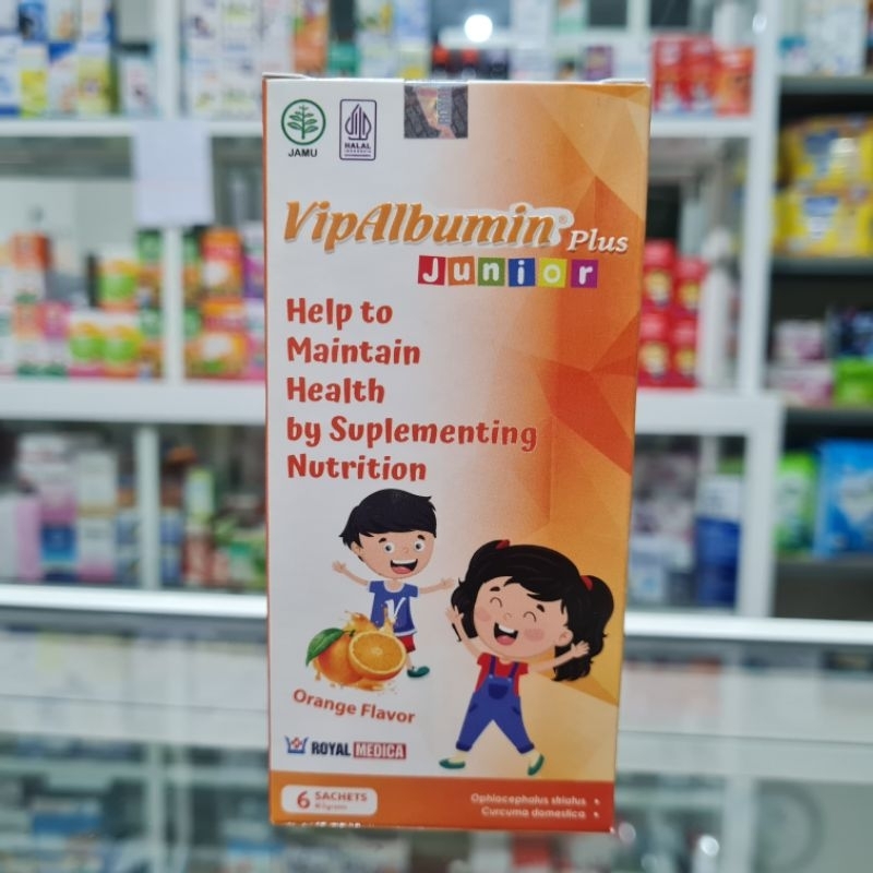Jual VipAlbumin Plus Junior Sachet (harga 1 sachet) | Shopee Indonesia