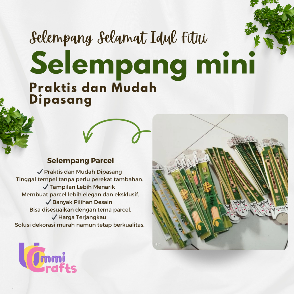 Jual Selempang Parcel mini idul Fitri | stiker selendang Parcel lebaran ...