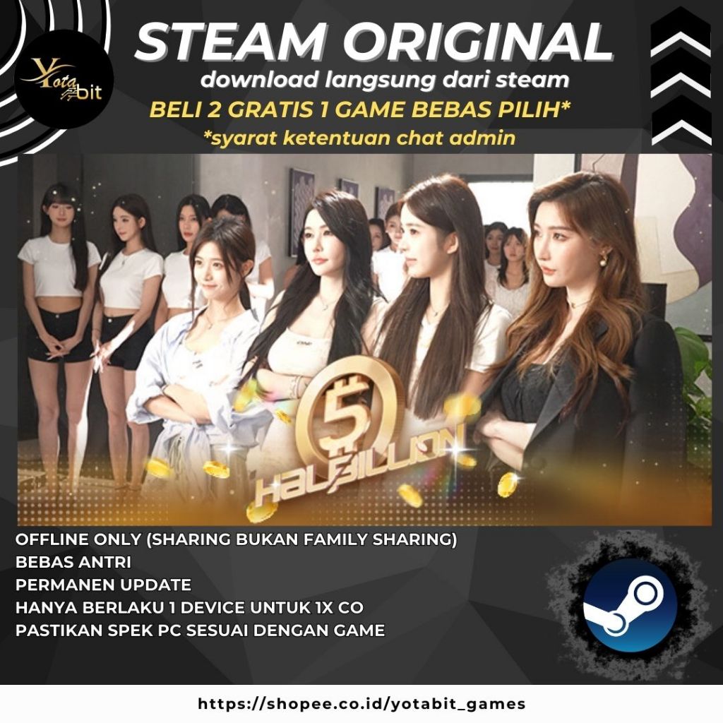 Jual Half Billion: Love Choice Dating Simulator Game PC S T E A M Sharing Original Offline ...
