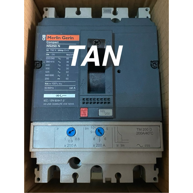 Jual MCCB NS100N 3P 100A/80A/63A/50A/40A/32A/25A/16A MERLIN GERIN | Shopee Indonesia