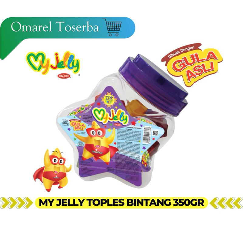 Jual MY JELLY TOPLES BINTANG 350gr isi 25cup | Shopee Indonesia