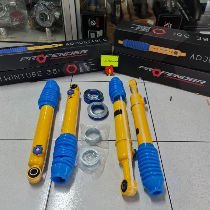 Jual Profender Shock Lowered Fortuner VRZ set front rear | Shopee Indonesia