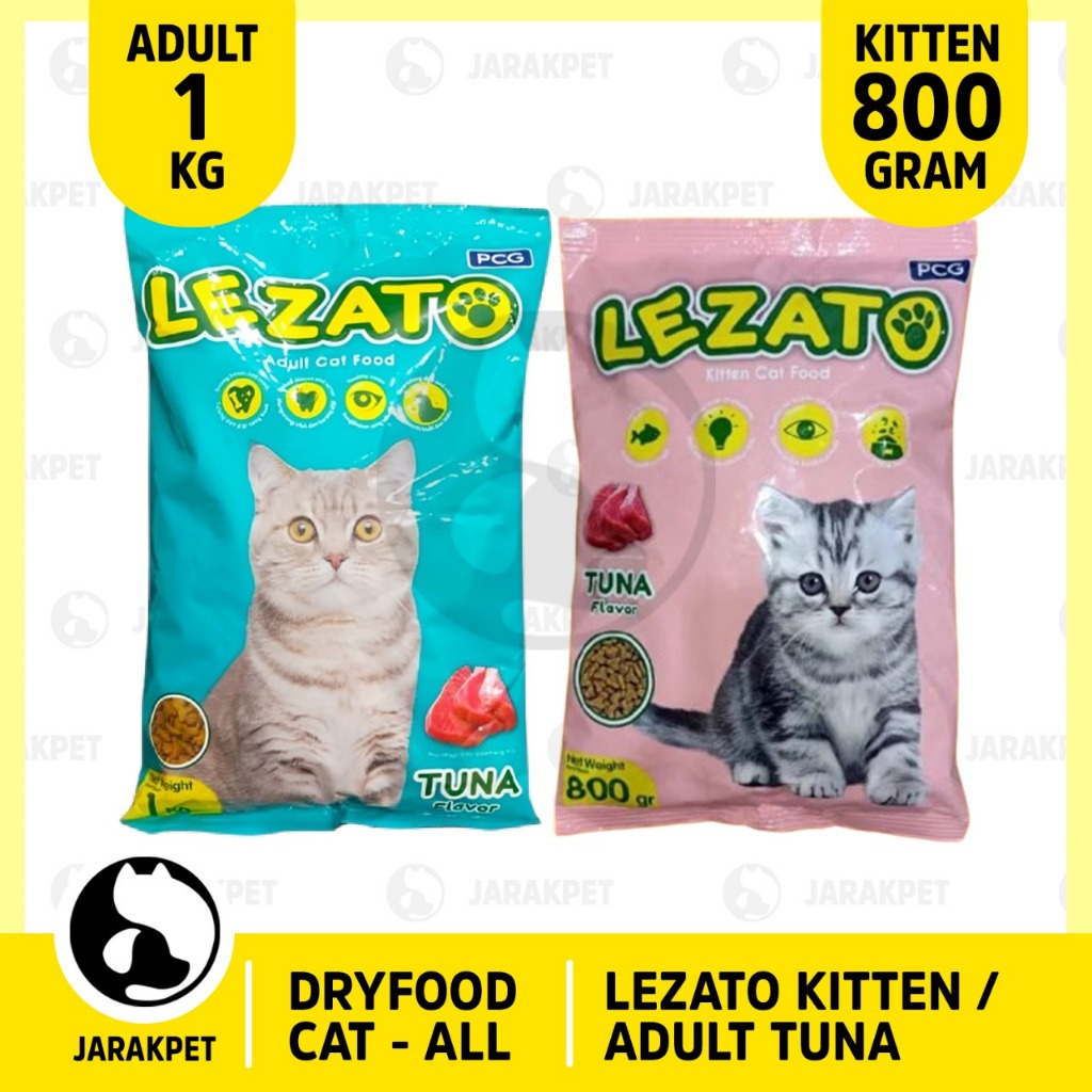 Jual Lezato adult tuna 1Kg - Lezato kitten tuna 800gram - Lezzato ...