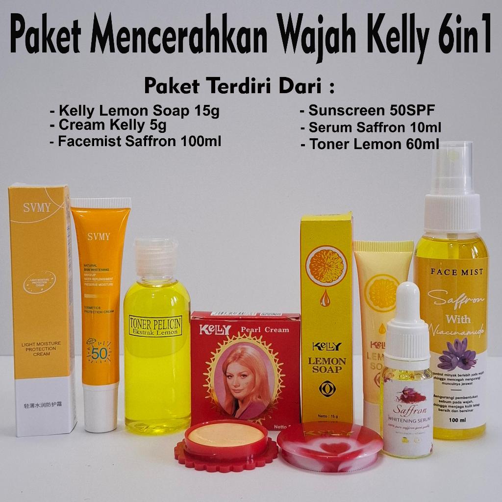 Jual Paket Cream Kelly 5gr + Lemon Soap 15gr + Facemist 100ml + Serum ...