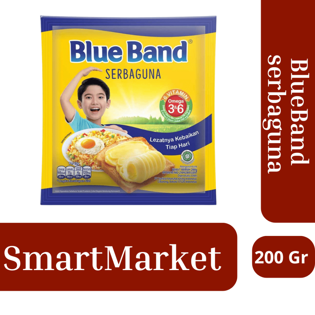 Jual BLUE BAND Serbaguna 200Gr I kemasan 200gr I 100%original | Shopee ...