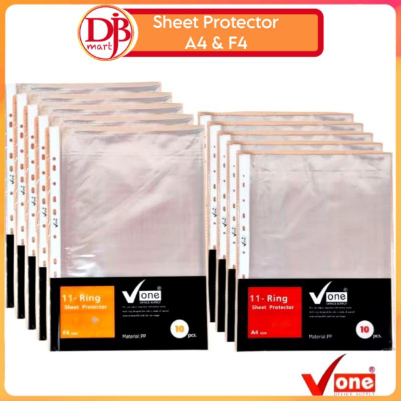 Jual DJB - Pelindung Kertas Bening Sheet Protector A4 F4 Transparan isi ...