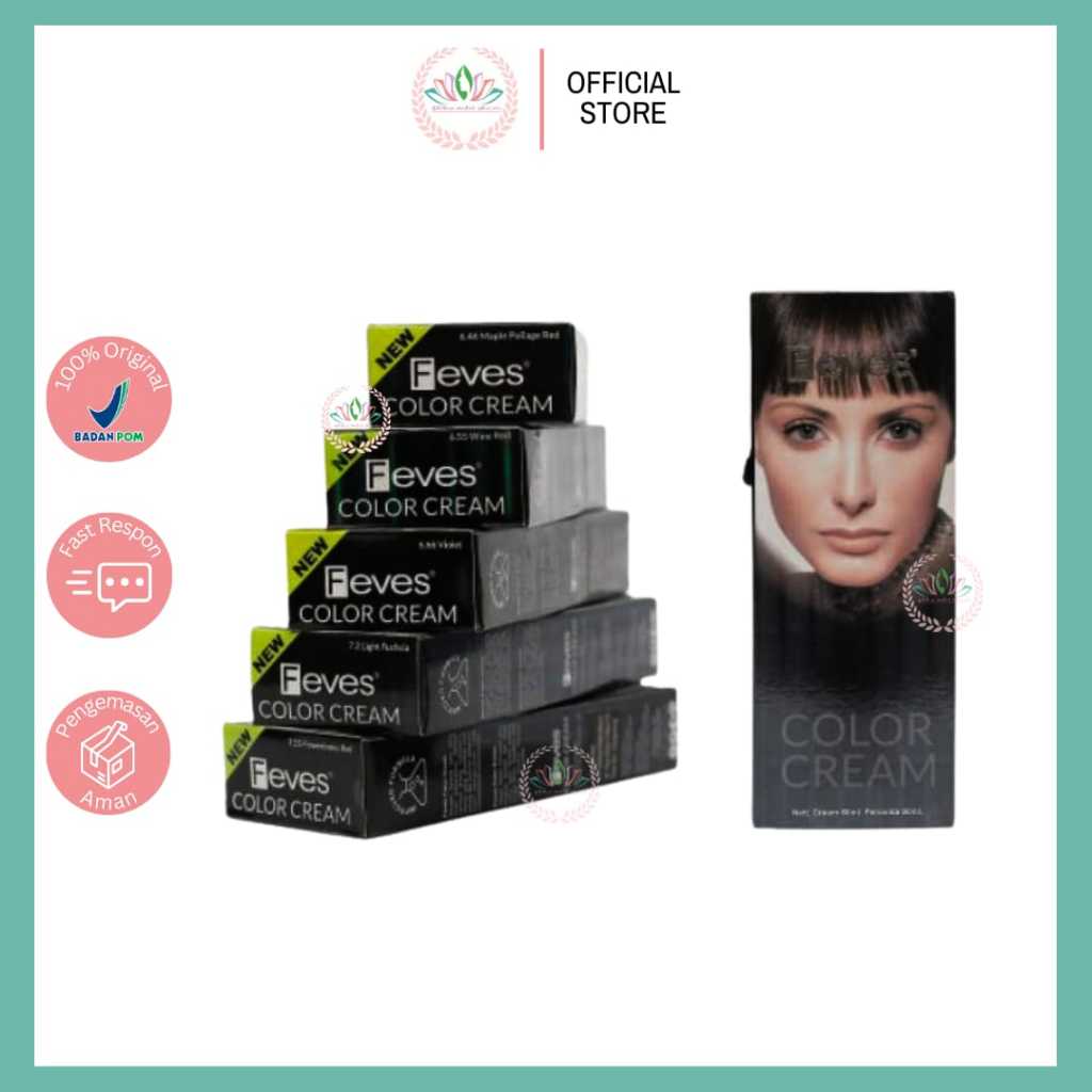 Jual Feves Color 60ml / PEWARNA RAMBUT / CAT PEWARNA / CAT RAMBUT FEVES ...