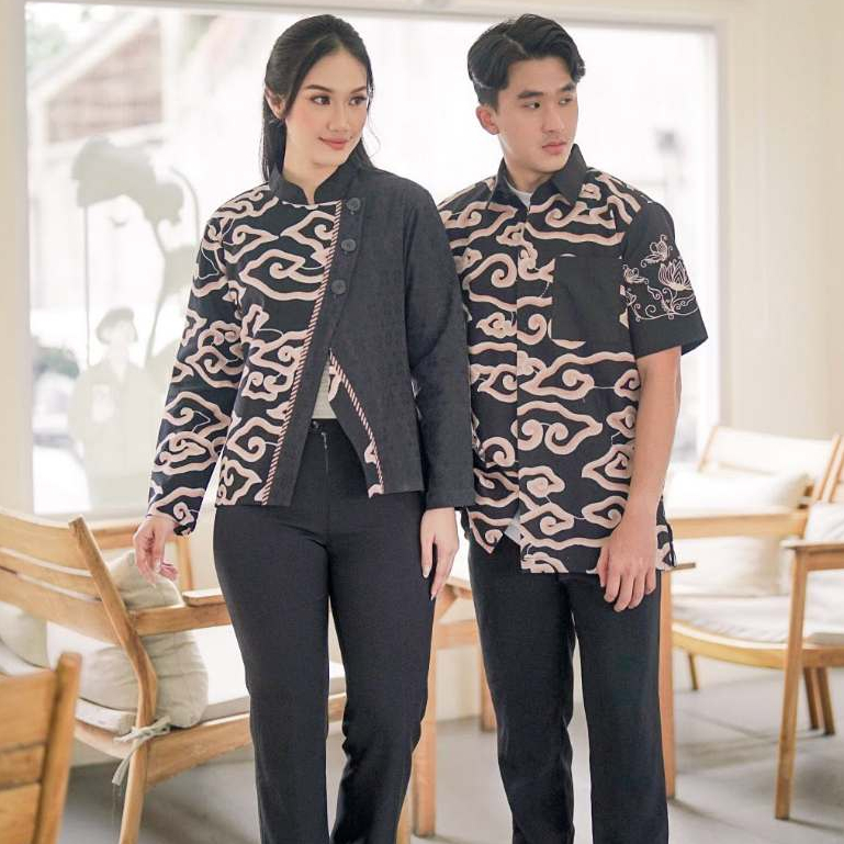 Jual BATIK TRUSMI Set Couple Motif Mega Mendung Tulis Premium Warna ...