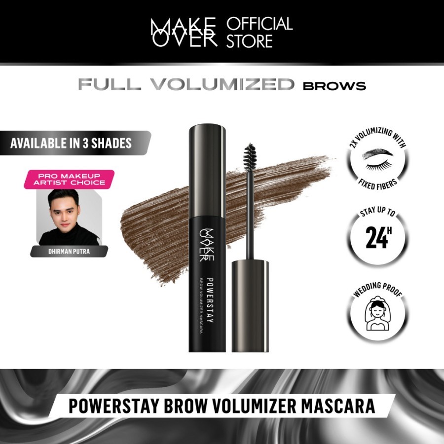 Jual Make Over Powerstay Brow Volumizer Mascara 5g-Maskara Alis ...