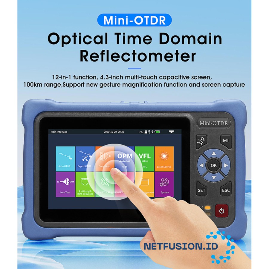 Jual OTDR MINI NK4000 setara AUA-800 SMART OTDR 1310/1550nm SC UPC ...