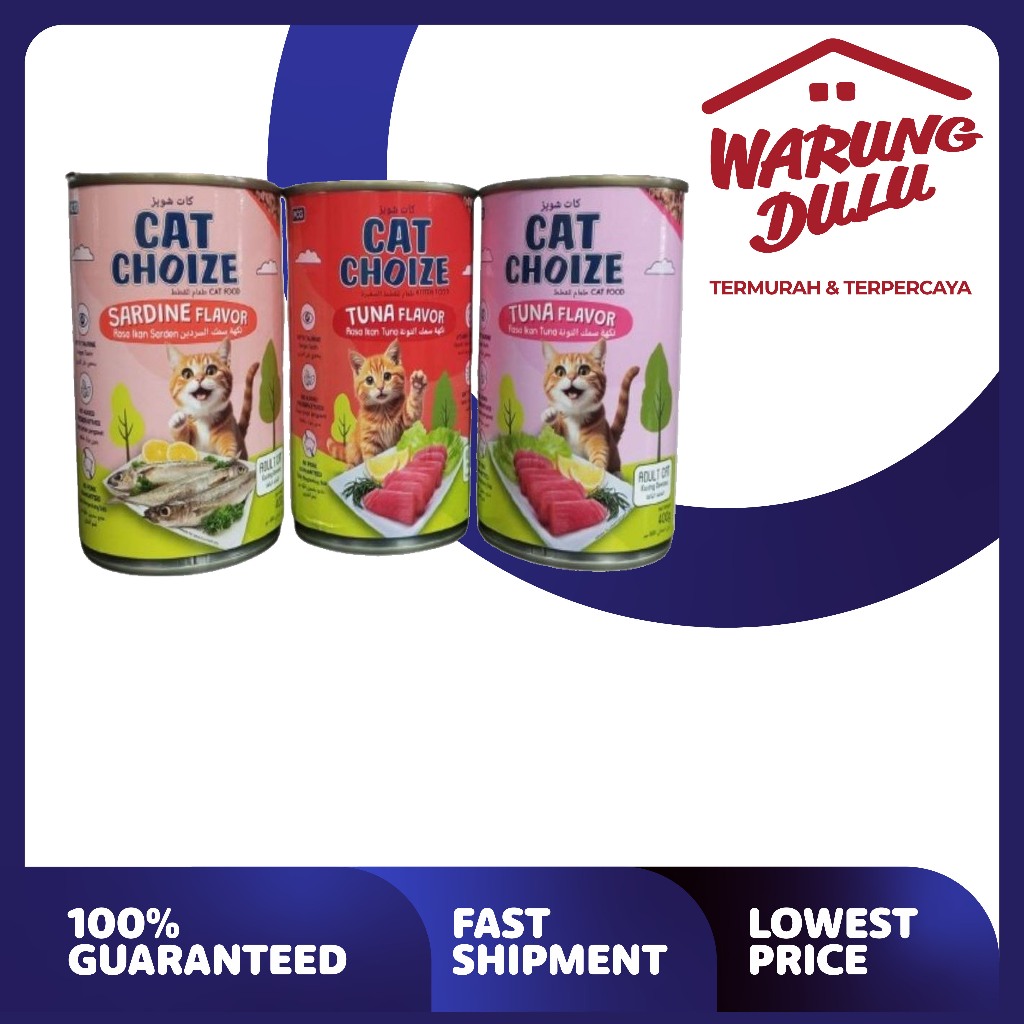 Jual Makanan kucing cat choize kaleng 400gr (G/O) | Shopee Indonesia