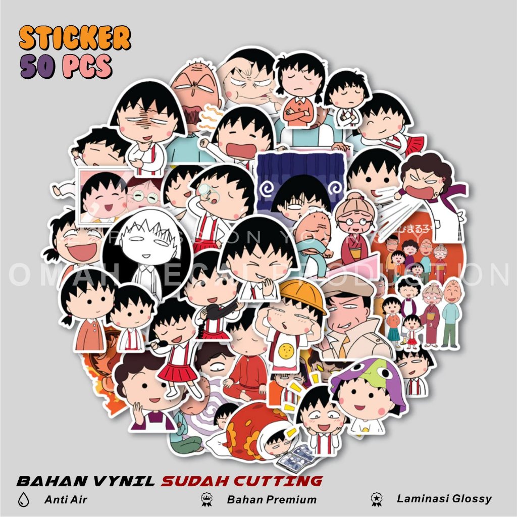 Jual STICKER PACK CHIBI MARUKO CHAN LUCU WATERPROOF STIKER AESTHETIC UNTUK LAPTOP CASE HP HELM ...