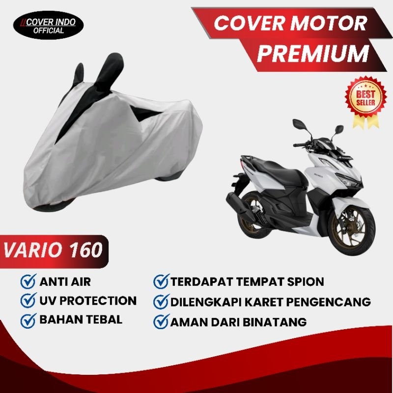 Jual Cover motor Vario 160 Sarung motor Vario 160 Penutup motor Vario ...