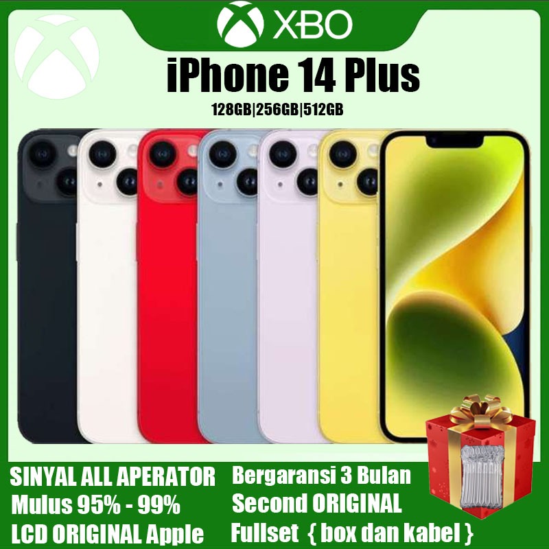 Jual 14 Plus 512GB/256GB/128GB Second BEKAS ORIGINAL 100% | MULUS NORMAL FULLSET Kondisi Perfect ...