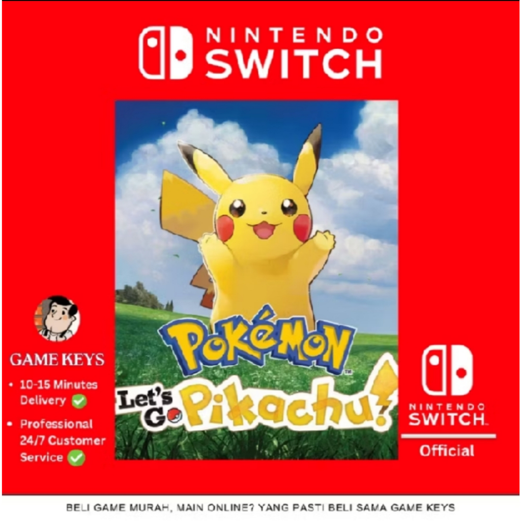 Jual Pokemon Let's Go Pikachu | Nintendo Switch | Shopee Indonesia