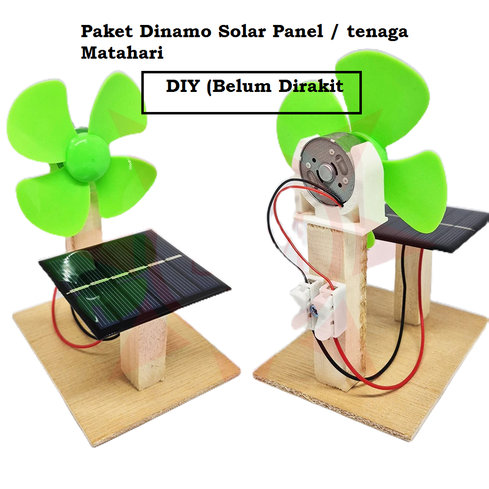 Jual Paket Prakarya Rangkaian Dinamo Kipas / Baling Baling Panel Tenaga ...