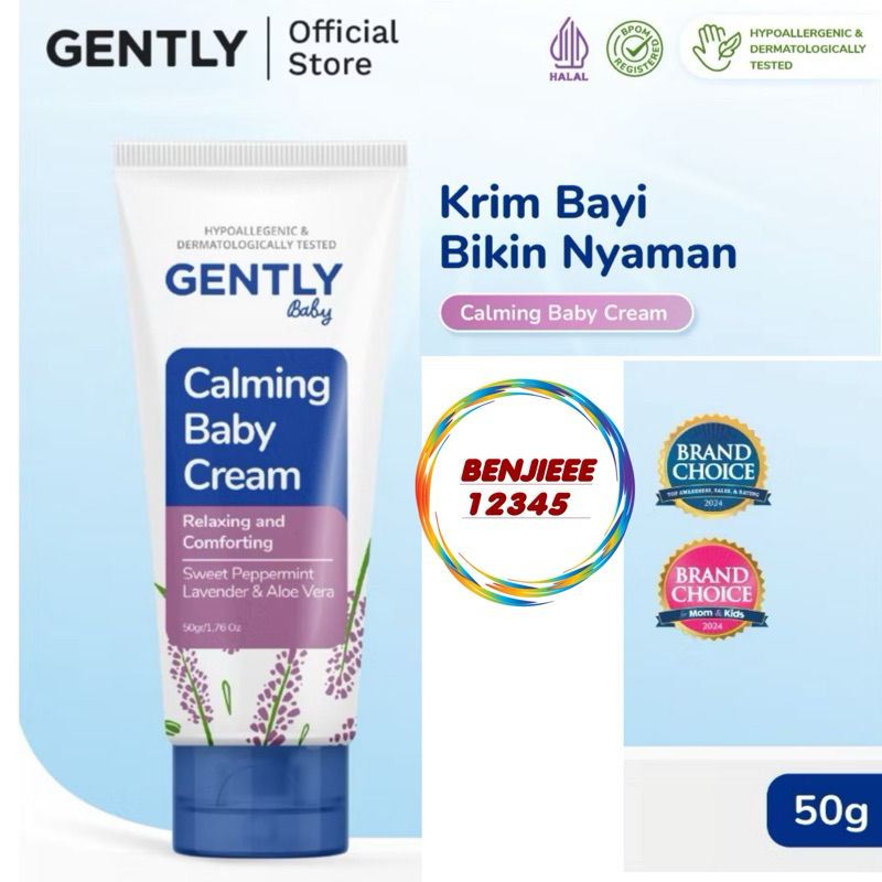 Jual GENTLY Calming Baby Cream 50 gr bayi anak CALMING CREAM baby Krim ...