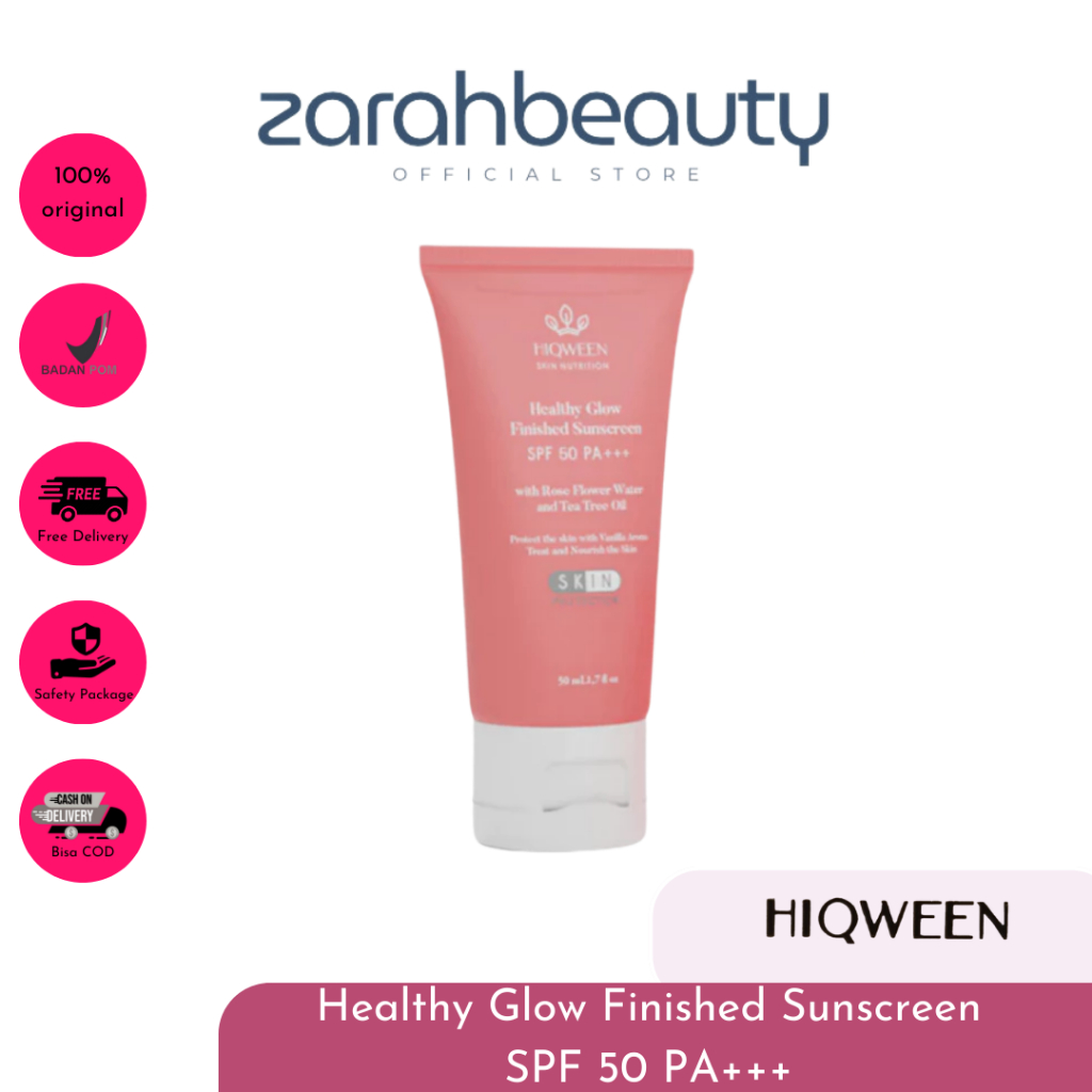 Jual Hiqween Healthy Glow Finished Sunscreen SPF 50 Pa +++ Tone Up ...