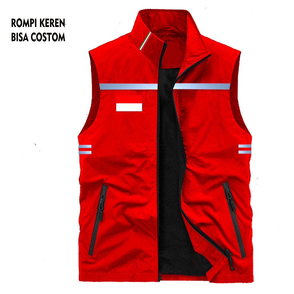 Jual Rompi Timnas Indonesia Merah Putih, Rompi Keren, Rompi Olahraga ...