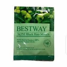 Jual bestway noni black hair miracle shampoo sachet mengkudu 20ml ...