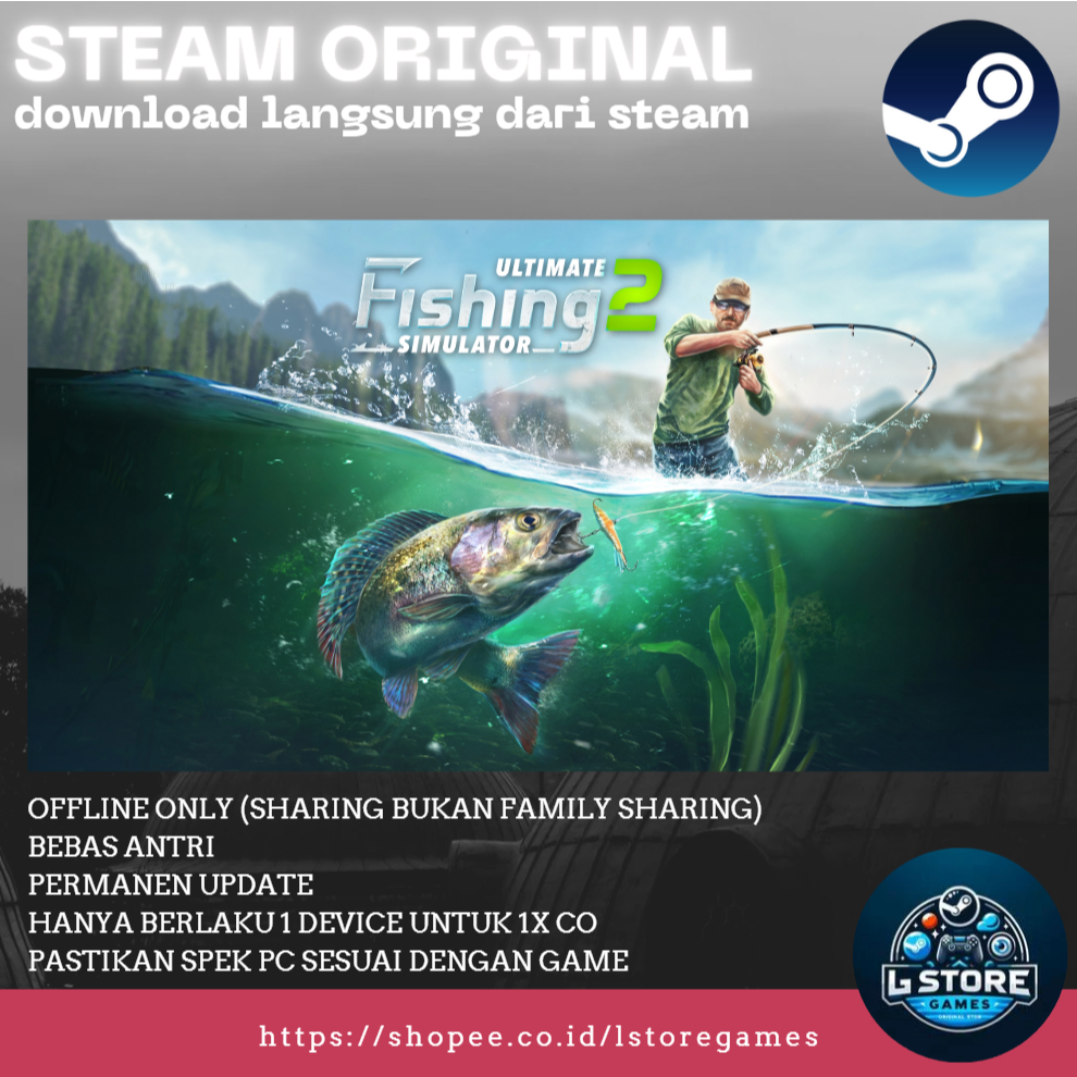 Jual Ultimate Fishing Simulator 2 PC Game Sharing Original Offline ...